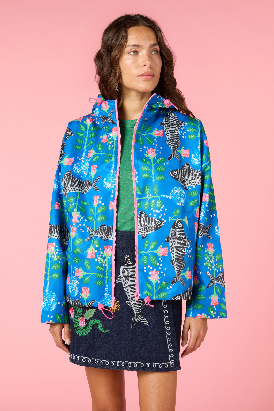 Gone Fishing Print Raincoat – Gorman NZ