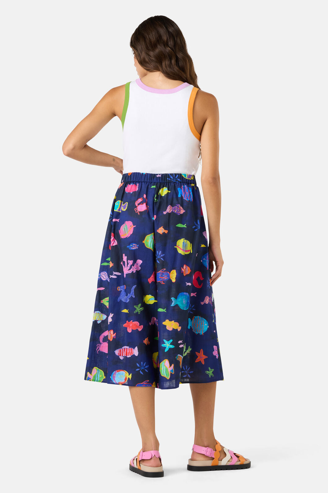 Fish Ahoy Wide Leg Skort – Gorman NZ