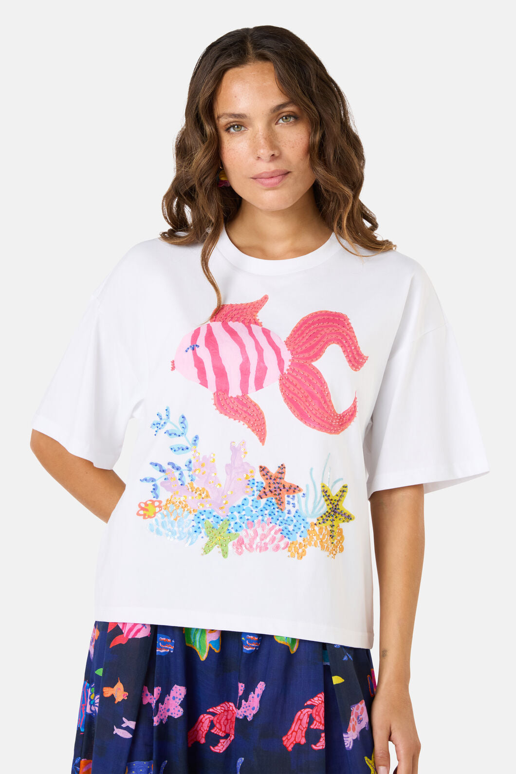 Fish Ahoy Relaxed Tee – Gorman NZ