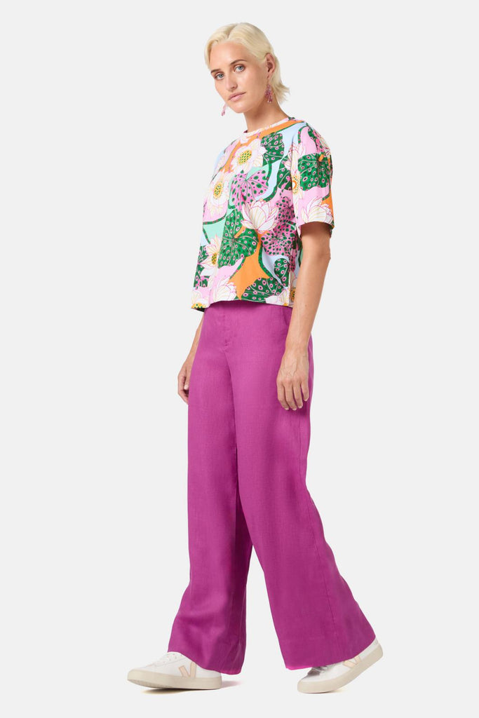 Lotus Leopard Tee – Gorman NZ