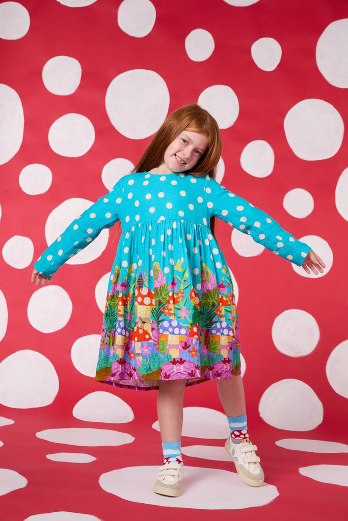 Toadstool Spot Kids Dress – Gorman NZ