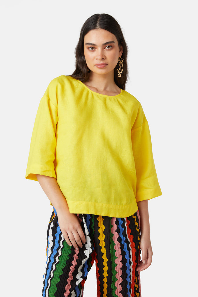 Leidy Linen Top – Gorman NZ