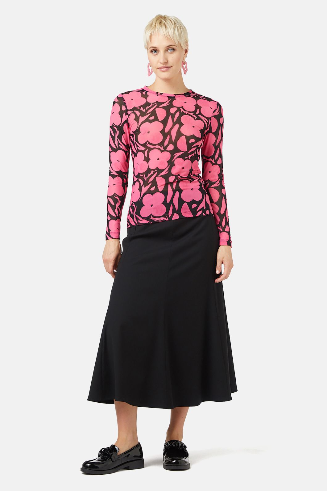 Flower Stripe Mesh Top – Gorman NZ