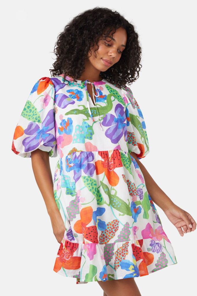 Trippy Flowers Dress – Gorman NZ