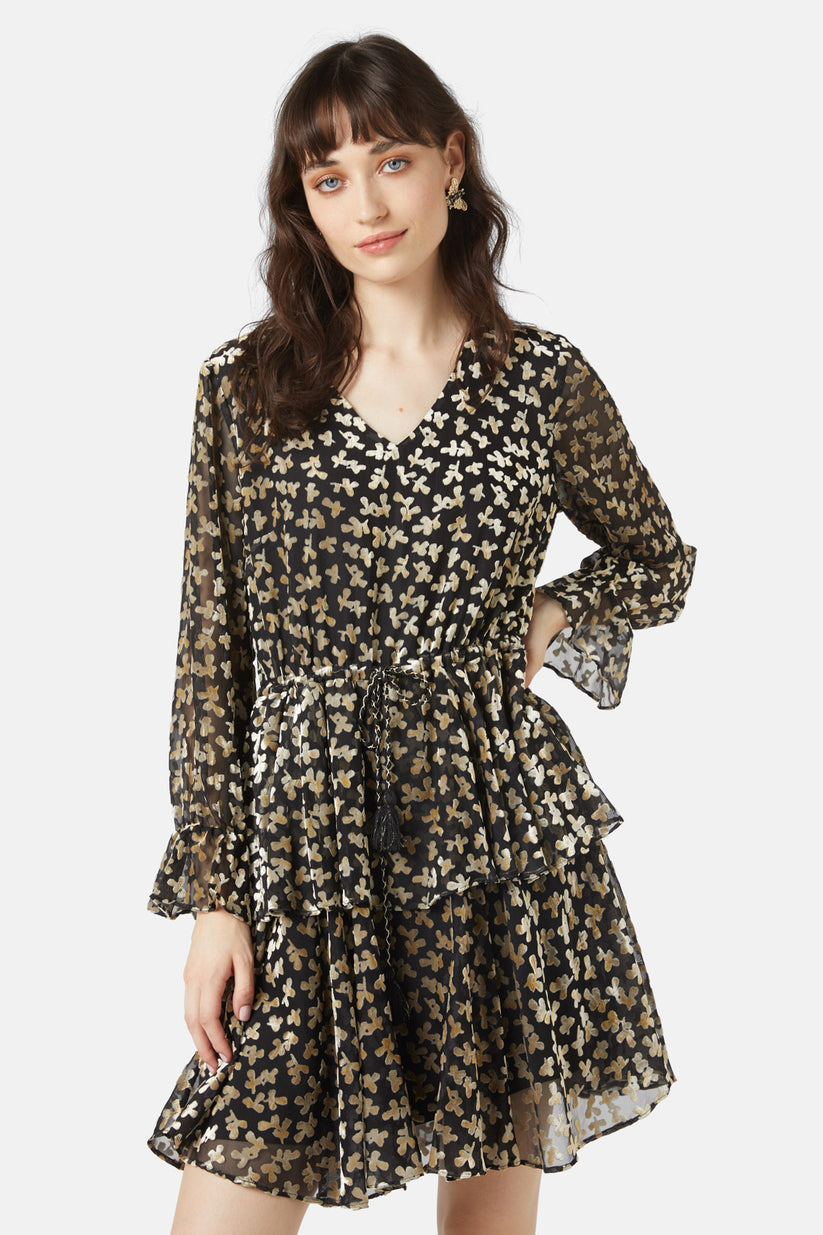 Champaign Bubbles Devore Dress – Gorman NZ