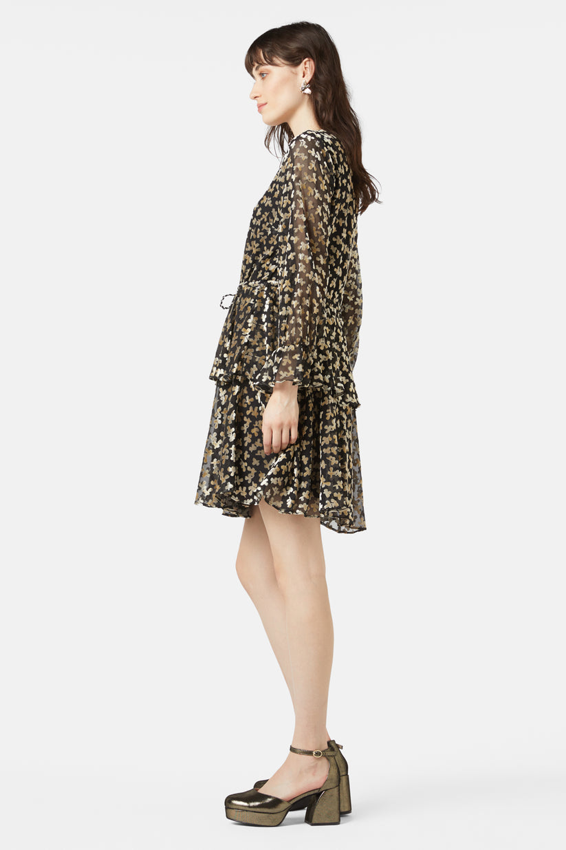 Champaign Bubbles Devore Dress – Gorman NZ