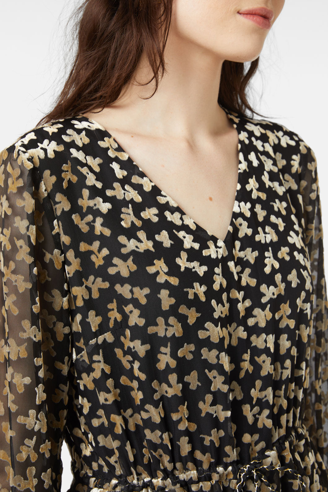 Champaign Bubbles Devore Dress – Gorman NZ