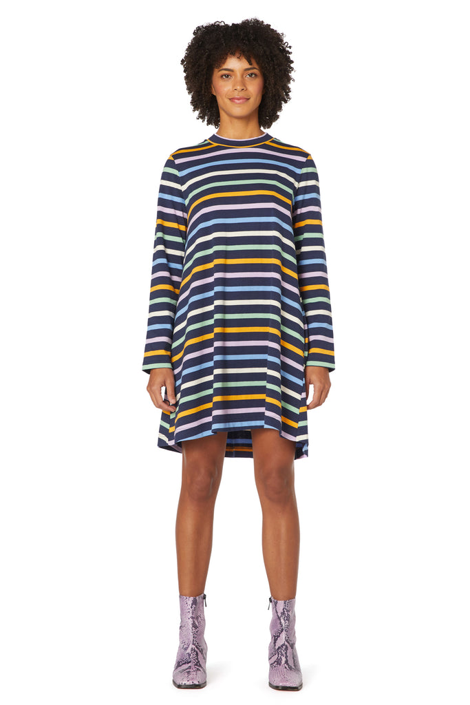 Stripe Up Your Life Dress – Gorman NZ
